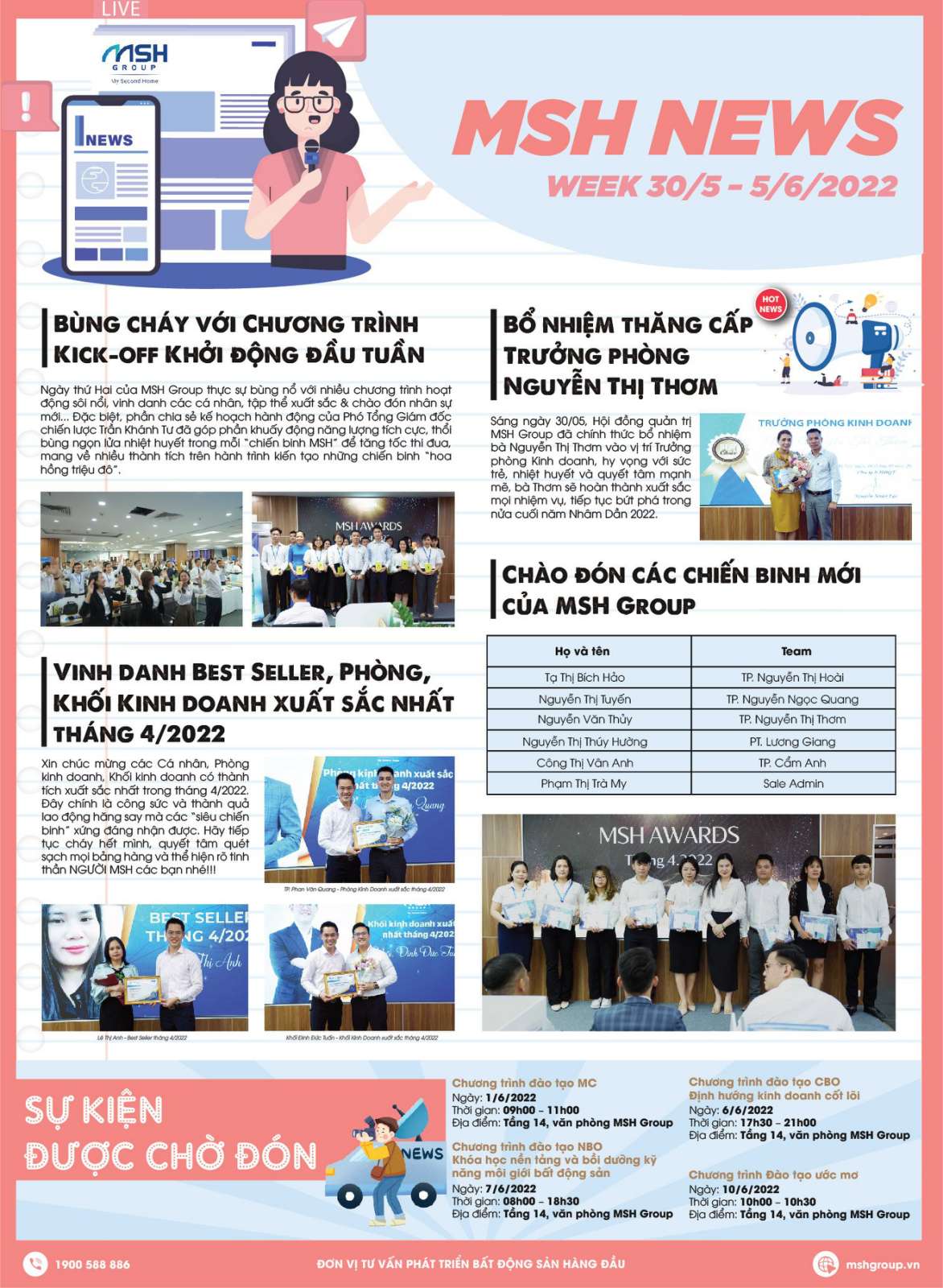 MSH NEWS WEEK 31/5 - 1/6: KHỞI ĐỘNG ĐẦU TUẦN - THI ĐUA TĂNG TỐC